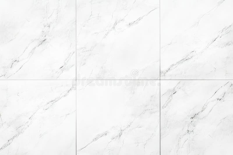 Glossy Ceramic Tile Texture with a Polished White Surface, Faint Grout ...