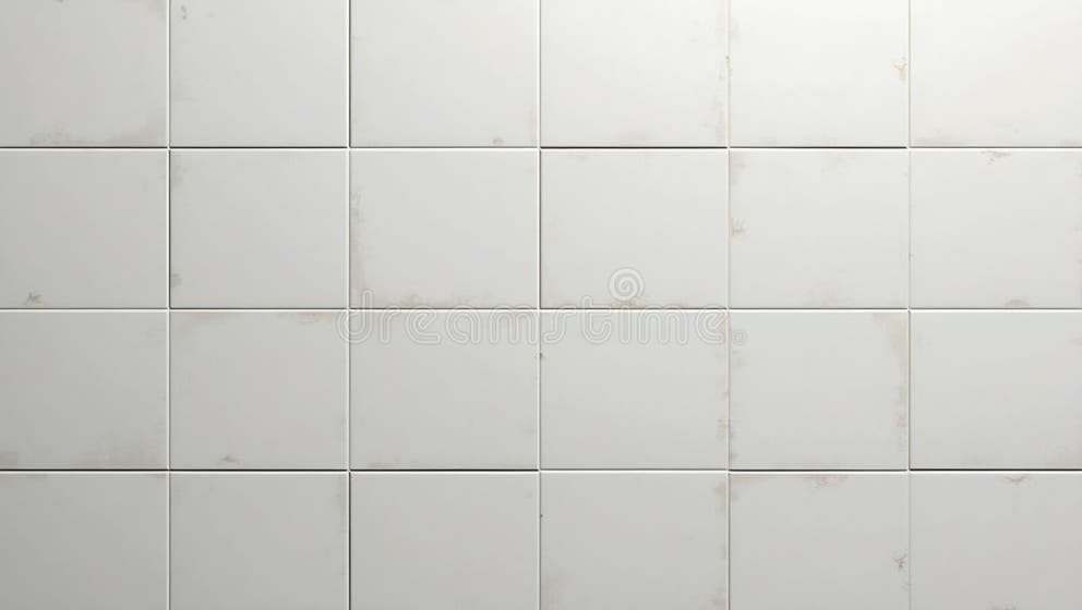 Glossy Ceramic Tiles in Grid Pattern with Recessed Grout Lines Stock ...