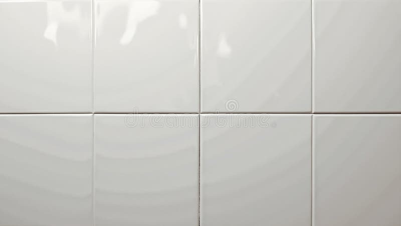 Glossy Ceramic Tiles in Grid Pattern with Recessed Grout Lines Stock ...