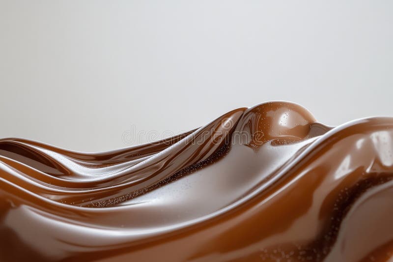 Glossy Chocolate Abstract Texture with Smooth Minimalistic Design for ...