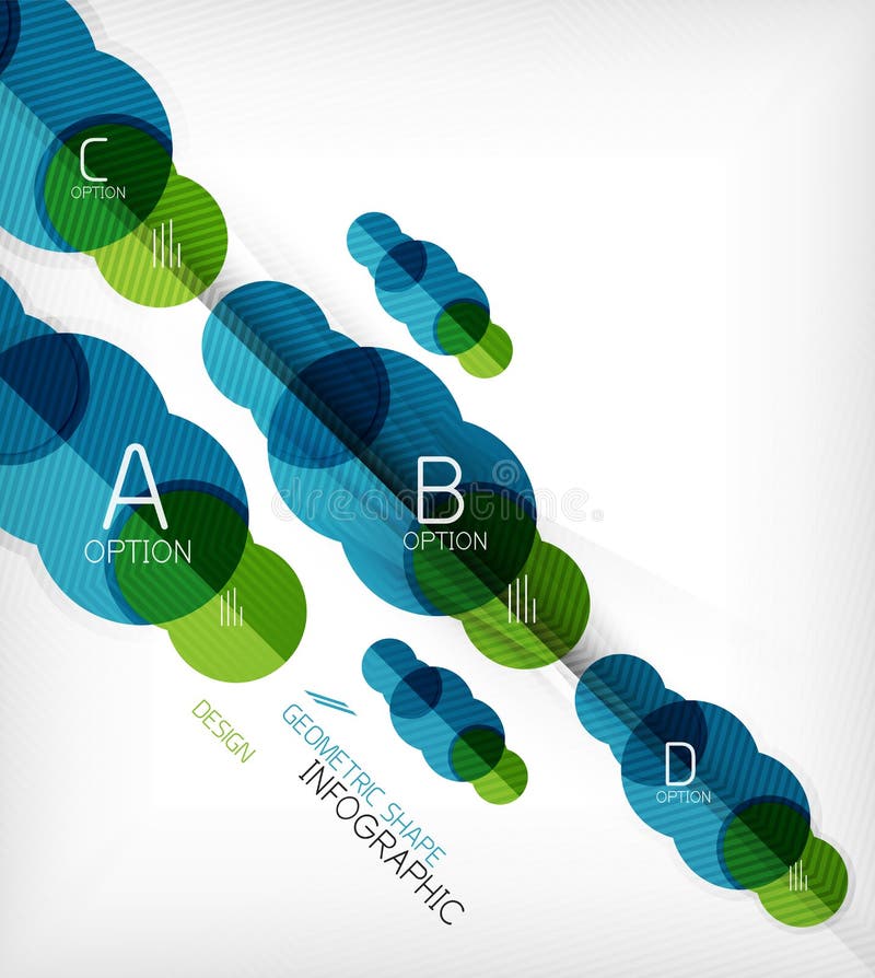 Glossy Circle Geometric Shape Info Background Stock Vector ...