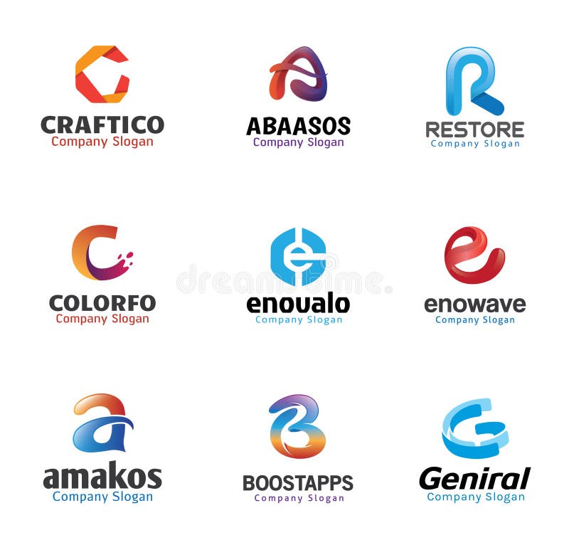 Glossy Creative Letters Design Stock Vector - Illustration of creative ...