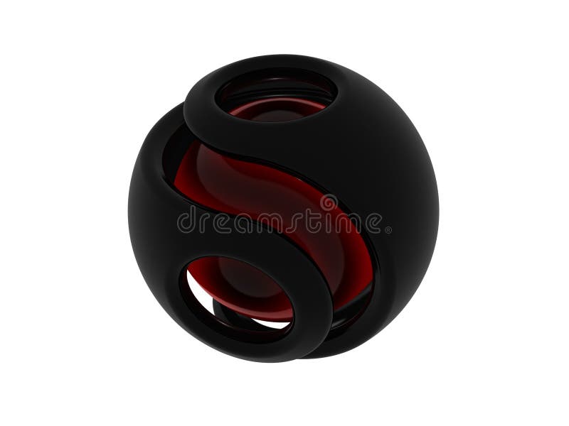 Glossy dark ball stock illustration. Illustration of desktop - 28236010