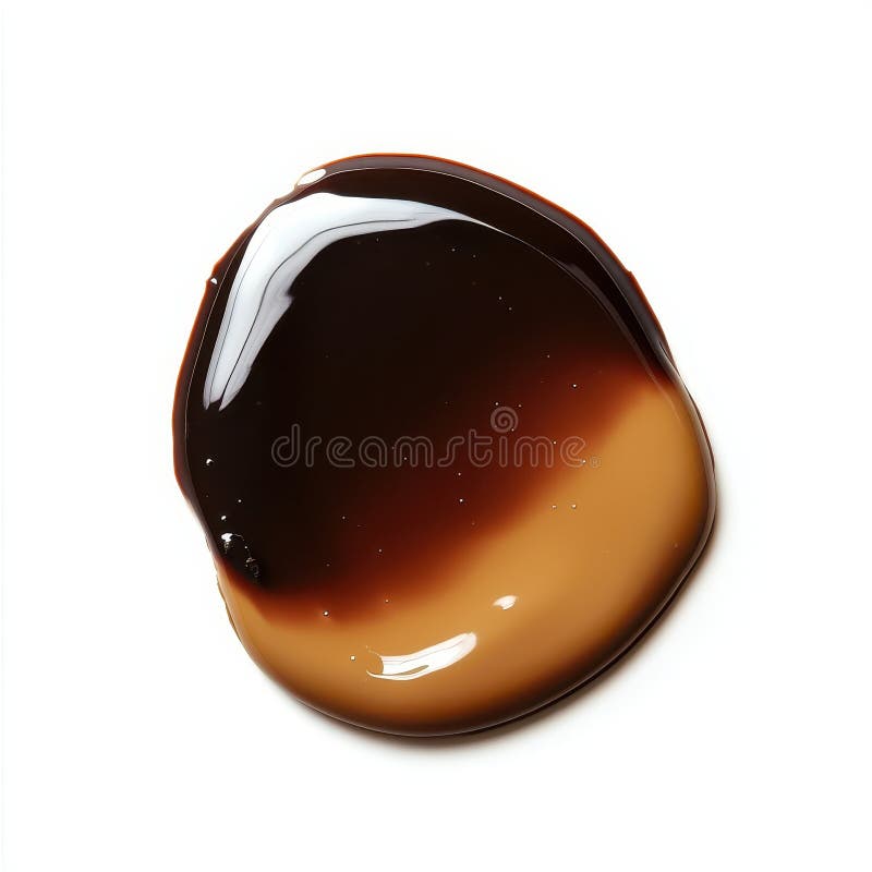 A Glossy, Dark Brown Sauce or Syrup with a Gradient Effect Stock ...