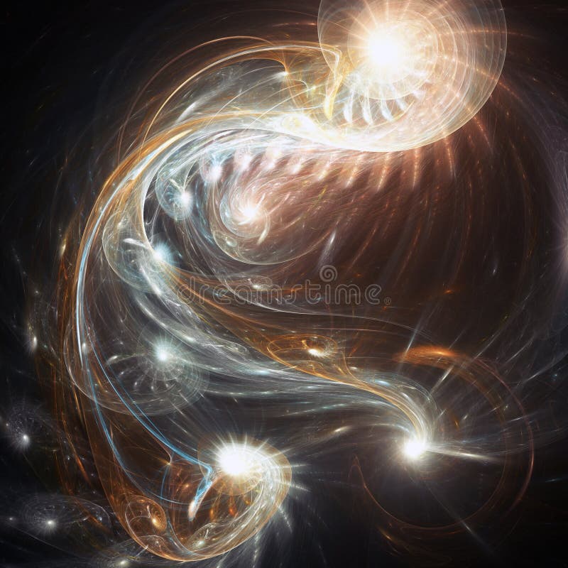 Fractal Nebula stock illustration. Illustration of representation ...