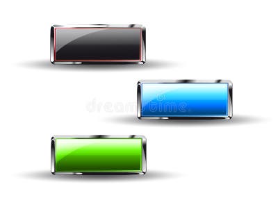 Glossy Download Buttons for Web Templates Stock Vector - Illustration ...