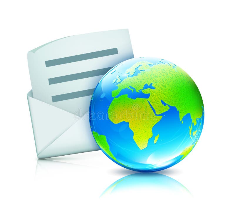 Glossy earth map globe stock vector. Illustration of paper - 25036039