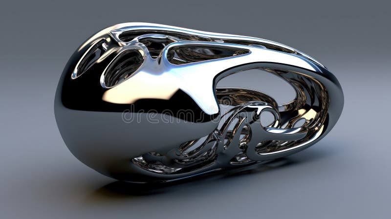 Glossy Elegance: Parametric Bionic Design Stock Illustration ...