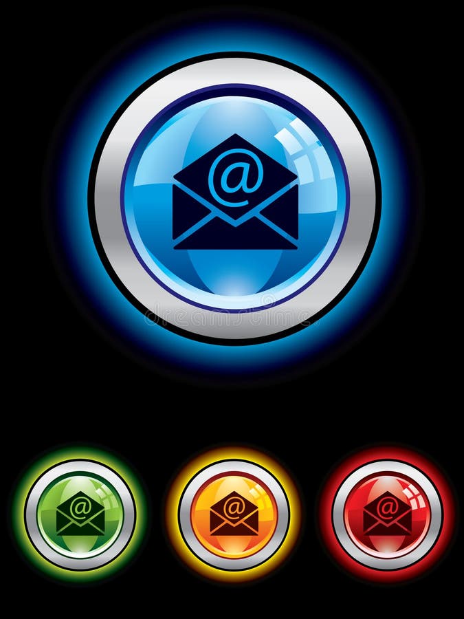 Glossy power button stock vector. Illustration of circle - 6930267