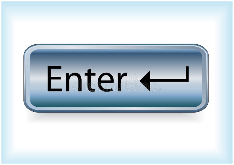 Glossy enter button stock illustration. Illustration of glassy - 44840983