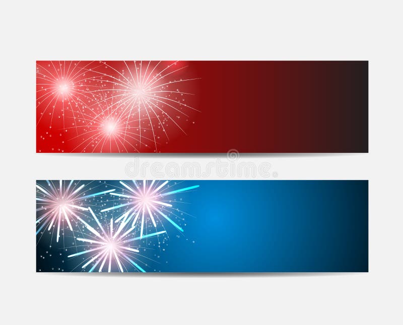 Glossy Fireworks Website Header and Banner Set Stock Vector ... Glossy Fireworks Website Header and Banner Set Stock Vector ...