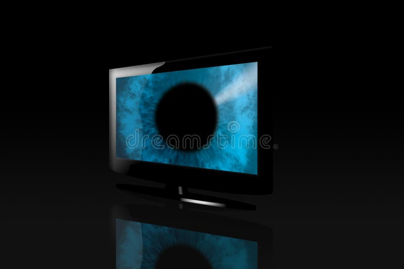 Television eye stock vector. Illustration of aerial, viewing - 13527226