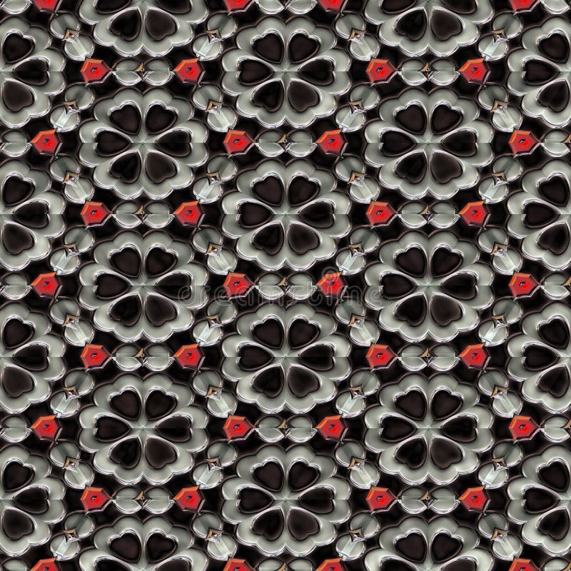 Glossy flower pattern stock illustration. Illustration of decorative ...