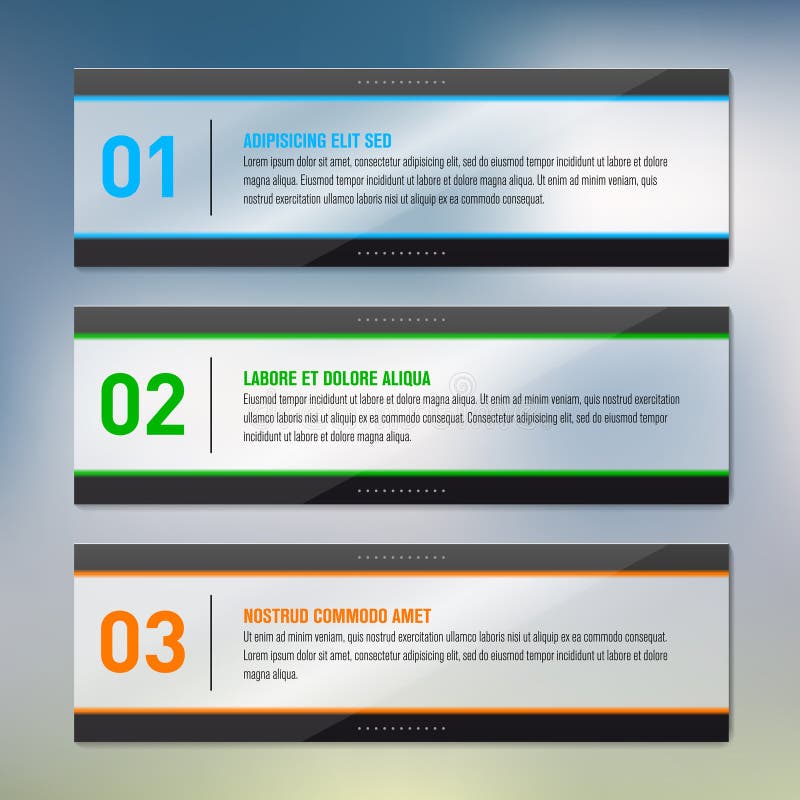Glossy Frames - Infographics - Place for Your Text Stock Vector ...