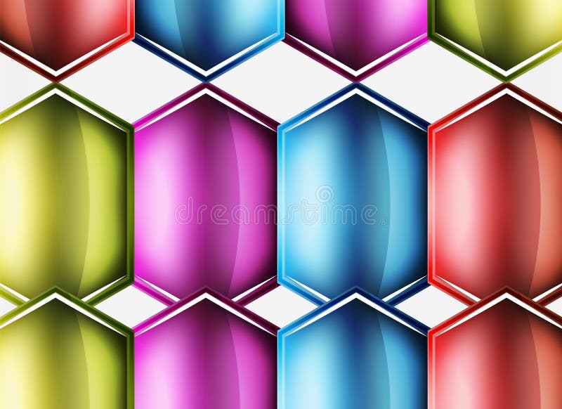 Glossy Glass Shapes Abstract Background Stock Vector - Illustration of ...