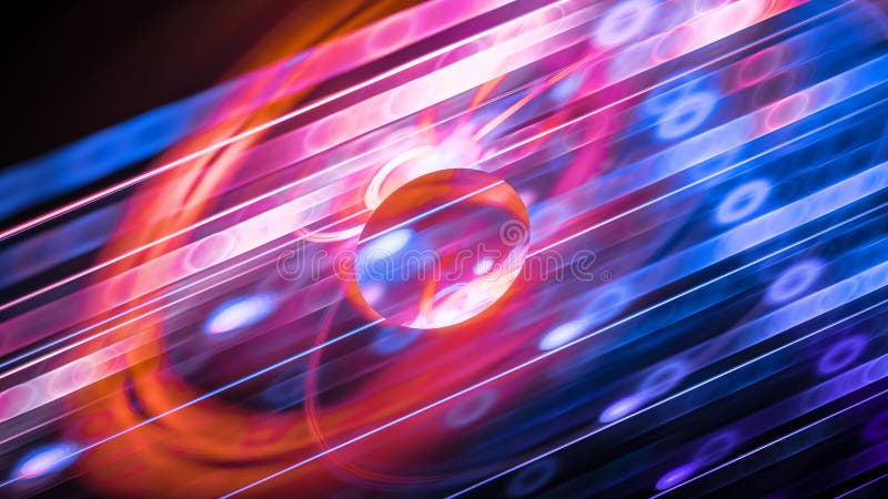 The Glossy Glowing Unique Element Abstract Background Stock ...