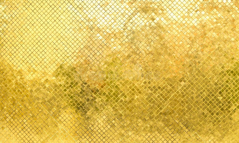 Gold mosaic tiles texture stock image. Image of design - 28844899
