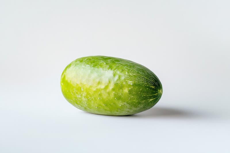 Fresh Green Cucumber on White Background. AI Image Stock Illustration ...