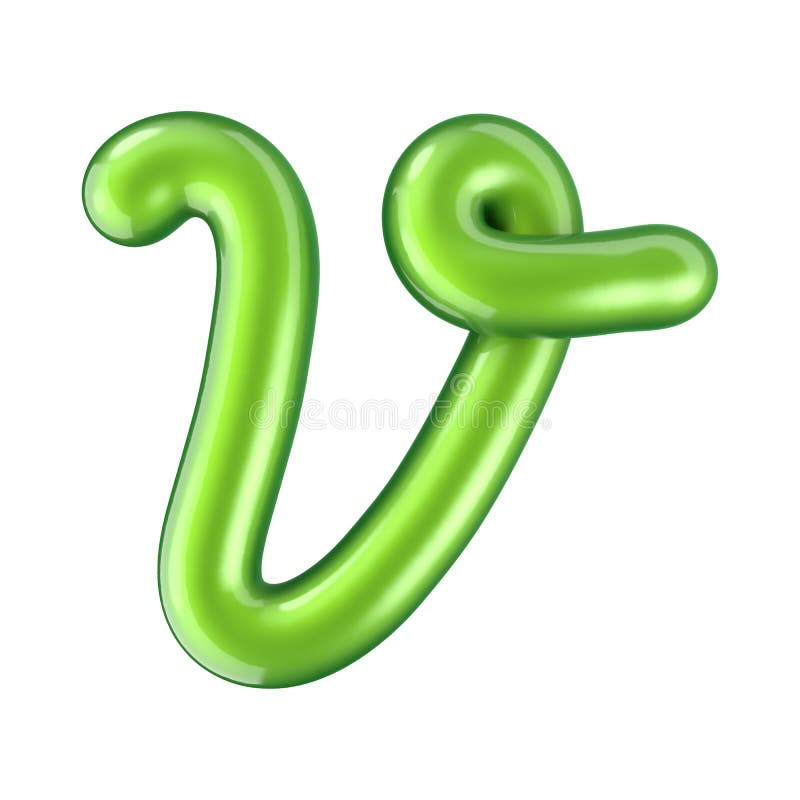 Green Letter Like Background Stock Illustration - Illustration of ...