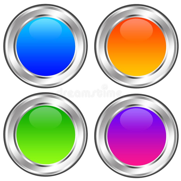 Blue Glossy Round Badges Stock Illustrations – 543 Blue Glossy Round ...