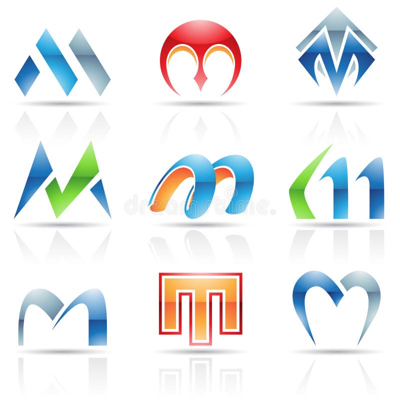 Letter M Logo stock vector. Illustration of graphic, icon - 22214578