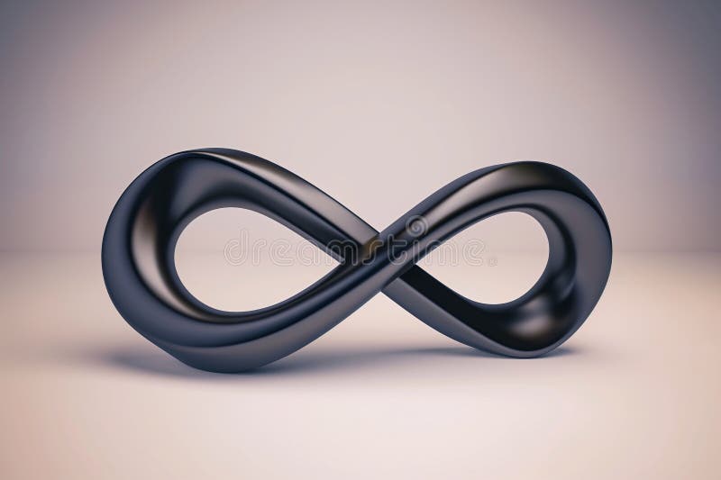 Glossy Infinity Symbol, Conceptual Endless Loop Design Stock ...