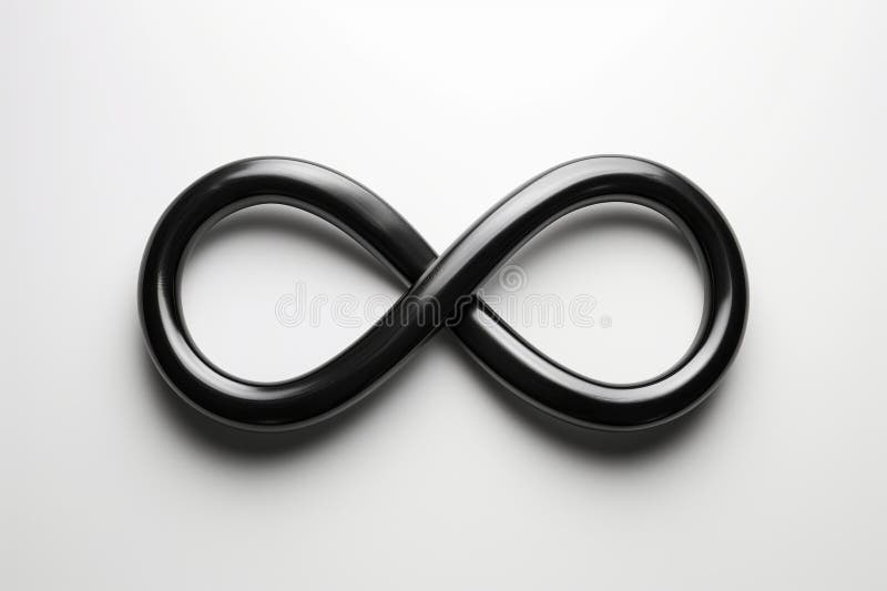 Glossy Infinity Symbol, Conceptual Endless Loop Design Stock ...