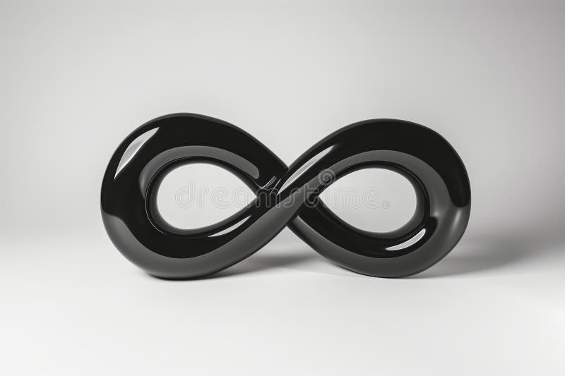 Glossy Infinity Symbol, Conceptual Endless Loop Design Stock ...