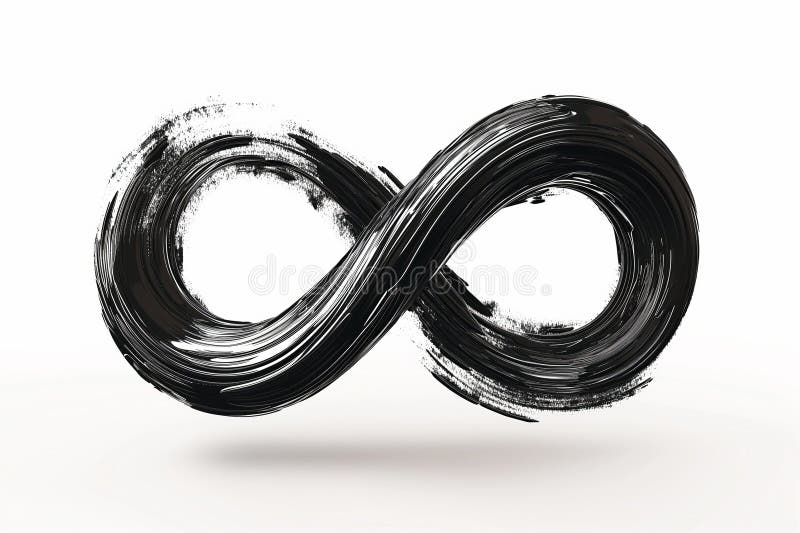 Glossy Infinity Symbol, Conceptual Endless Loop Design Stock ...