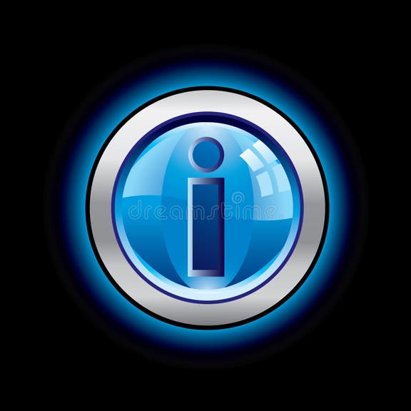 Glossy info button stock vector. Illustration of symbol - 6930375