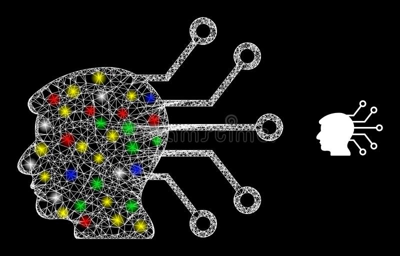 Magic Irregular Network Neural Link Icon Stock Photo - Image of ...