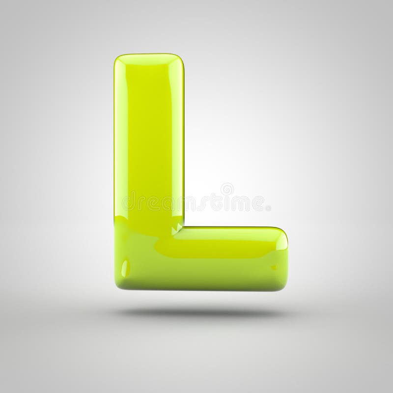 Glossy Yellow Paint Letter L Uppercase Stock Illustrations – 14 Glossy ...