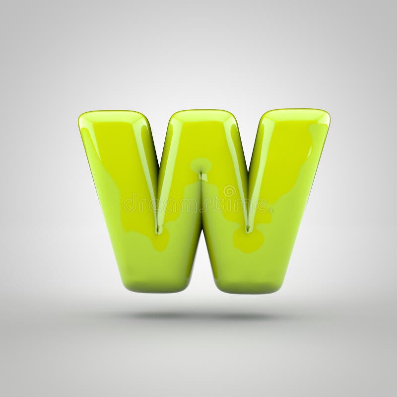 Glossy Yellow Paint Letter W Stock Illustrations – 31 Glossy Yellow ...