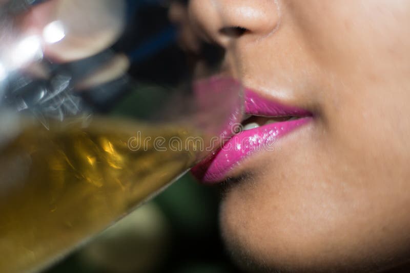 Beer With Lips. Flyer Design. Stock Photo - Image of abstract ...
