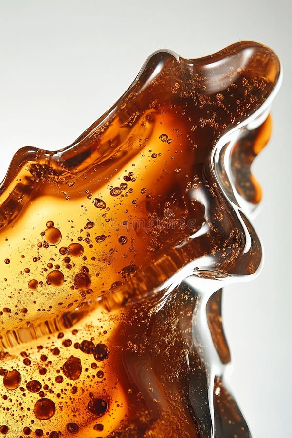 Glossy Liquid Blob with Intricate Patterns and Melting Shape Captured ...