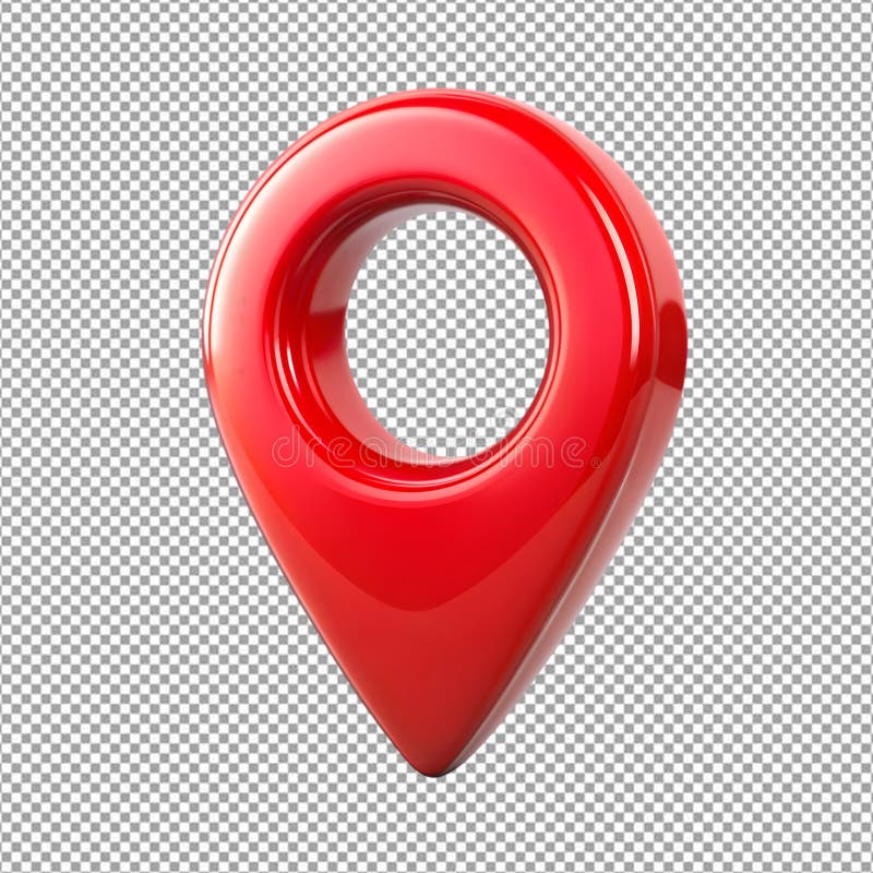 A Glossy Location Pin Sticker Stock Image - Image of colorful, icon ...