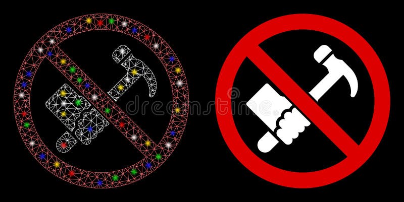 No Hammer Sign Stock Illustrations – 295 No Hammer Sign Stock ...
