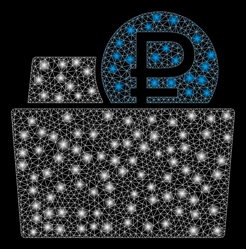 Glossy Mesh Carcass Rouble Wallet with Flare Spots Stock Vector ... Glossy Mesh Carcass Rouble Wallet with Flare Spots Stock Vector ...