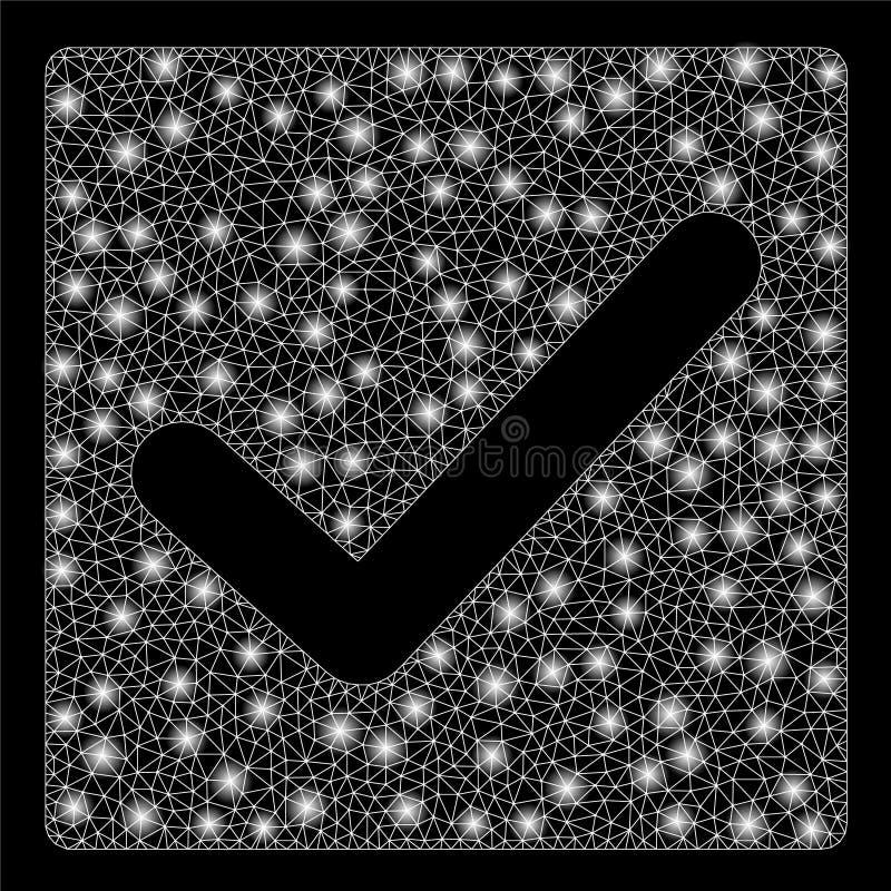 Flare Mesh 2D Check with Flash Spots Stock Vector - Illustration of ...