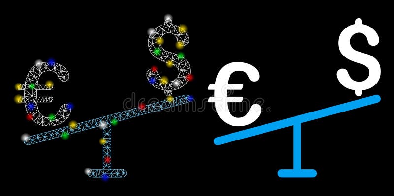 Glossy Mesh 2D Euro Dollar Swing Icon with Light Spots Stock Vector ... Glossy Mesh 2D Euro Dollar Swing Icon with Light Spots Stock Vector ...
