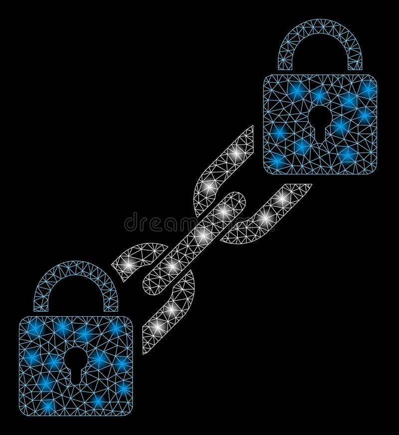 Glossy Mesh 2D Lock Blockchain with Light Spots Stock Vector ... Glossy Mesh 2D Lock Blockchain with Light Spots Stock Vector ...
