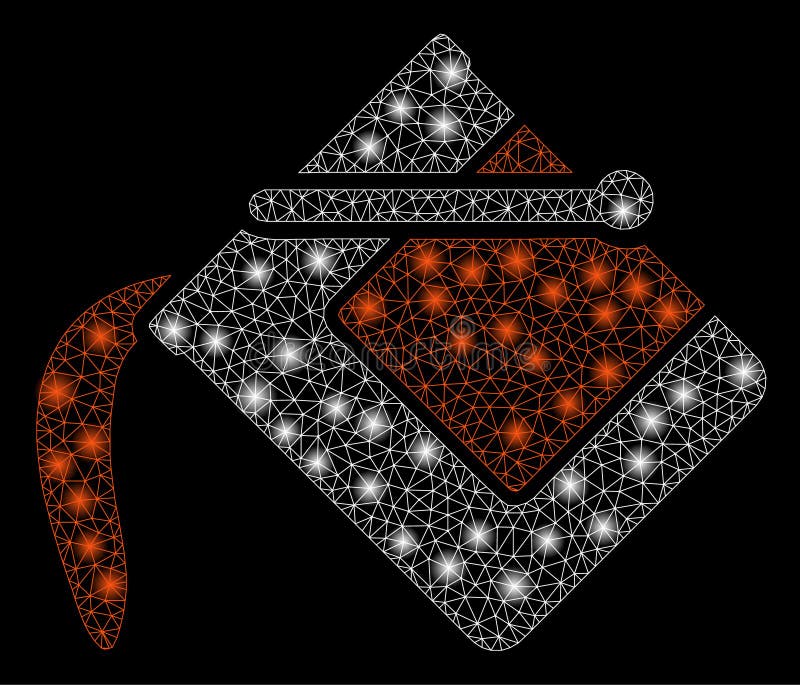 Bright Mesh 2D Flood Fill with Flare Spots Stock Vector - Illustration ...