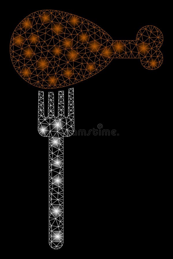 Flare Mesh 2D Fork with Flare Spots Stock Vector - Illustration of ...