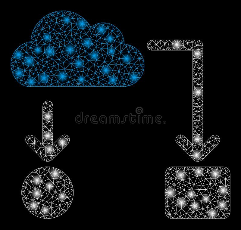 Glossy Mesh Network Cloud Flow Chart with Flare Spots Stock Vector ... Glossy Mesh Network Cloud Flow Chart with Flare Spots Stock Vector ...