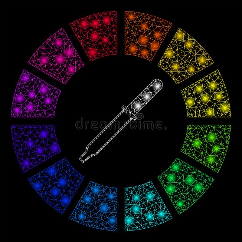 Glossy Mesh Network Color Wheel with Flash Spots Stock Vector ... Glossy Mesh Network Color Wheel with Flash Spots Stock Vector ...
