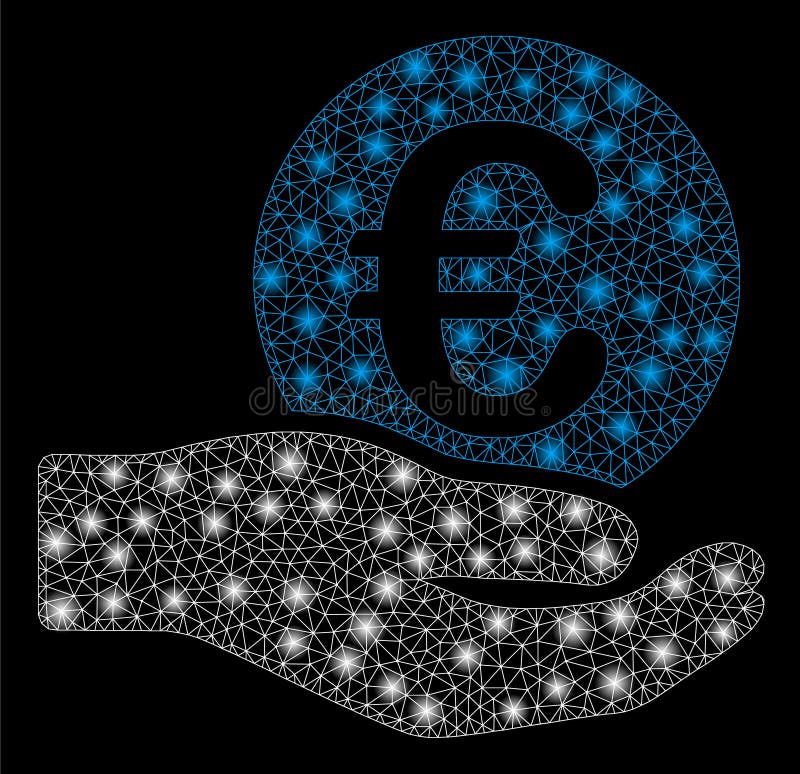 Glossy Mesh Network Euro Salary Hand with Flare Spots Stock Vector ... Glossy Mesh Network Euro Salary Hand with Flare Spots Stock Vector ...