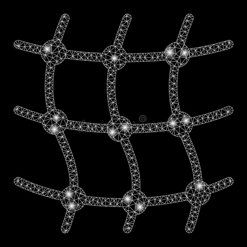 Mesh Grid Icon with Textured Example Seal Stock Illustration ...