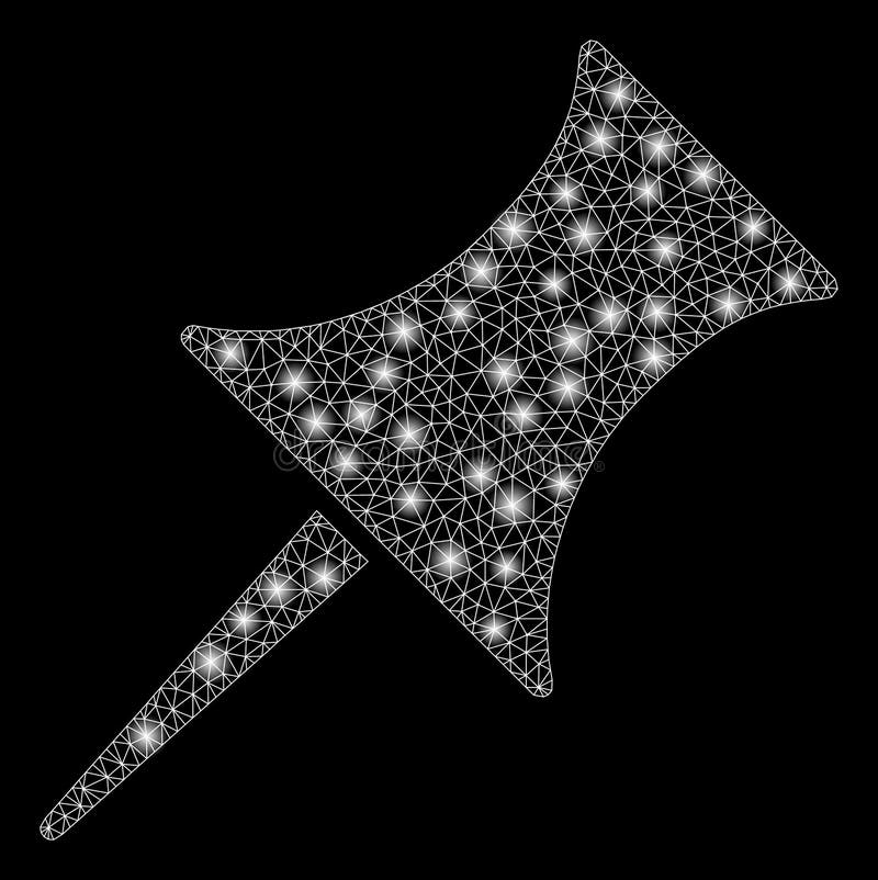 Flare Mesh 2D Pin with Flash Spots Stock Vector - Illustration of ...