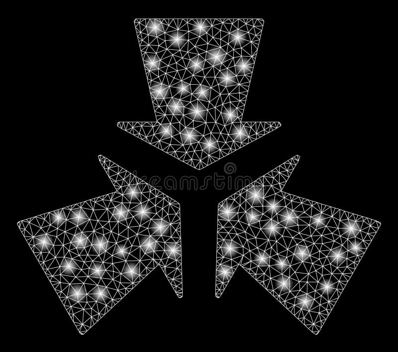 Shrink Arrows Flat Icon Illustration Stock Vector - Illustration of ...