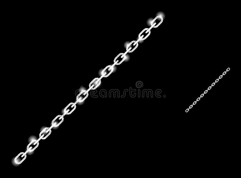 Polygonal Network Mesh Long Chain with Magic Stock Vector ...